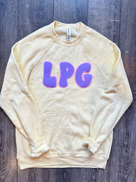PURPLE/PINK LPG - YELLOW SPONGE CREW – H.FLYNN