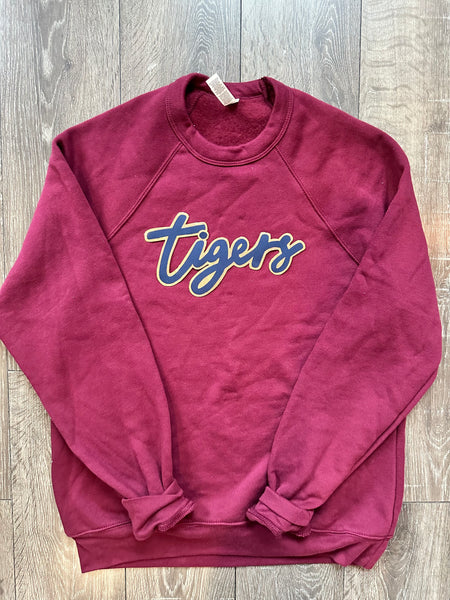 TIGERS - MAROON SPONGE CREW – H.FLYNN