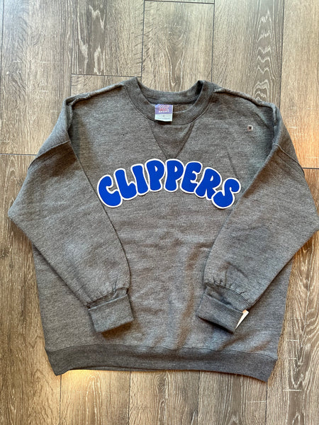 CLIPPERS - GREY SUEDED CREW – H.FLYNN