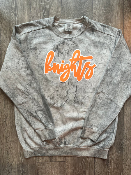 CURSIVE KNIGHTS - DYED COMFORT COLORS CREW – H.FLYNN