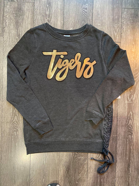 CURSIVE TIGERS - LACE UP CREW – H.FLYNN