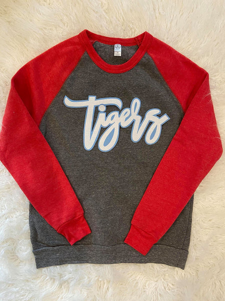 CURSIVE TIGERS COLORBLOCK CREW – H.FLYNN