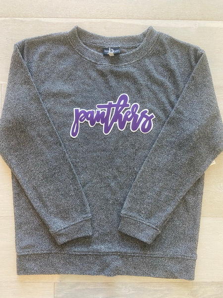 PANTHERS - GREY COZY CREW – H.FLYNN