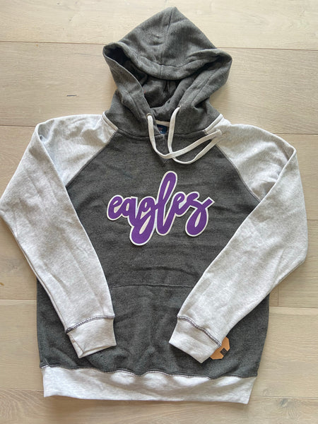 CURSIVE EAGLES - COLORBLOCK HOODIE – H.FLYNN