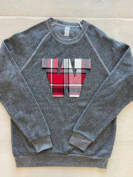 FLANNEL W - GREY TEDDY CREW – H.FLYNN