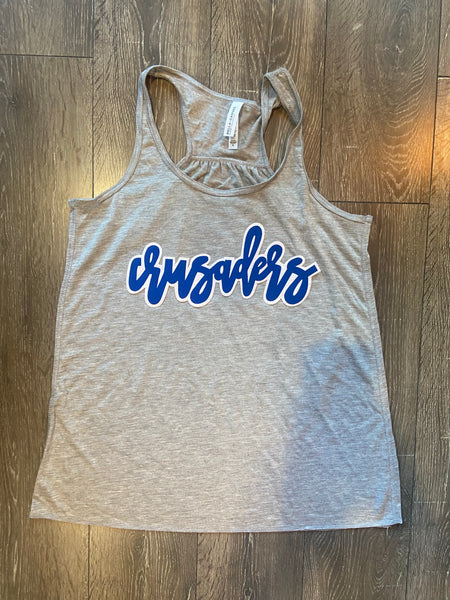 CRUSADERS - GREY RACERBACK TANK – H.FLYNN