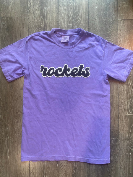ROCKETS - PURPLE COMFORT COLORS TEE – H.FLYNN