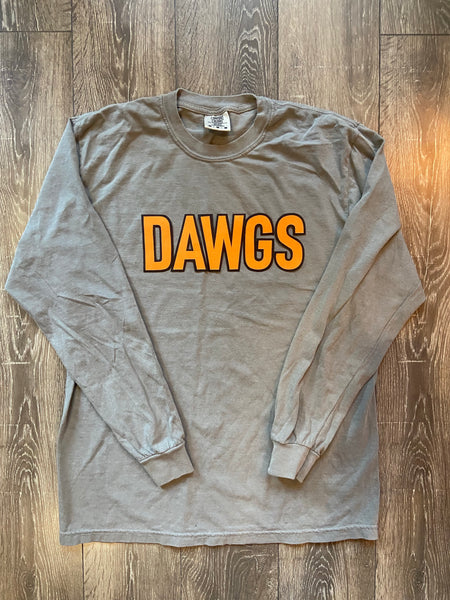 DAWGS - GREY COMFORT COLORS LONG SLEEVE – H.FLYNN